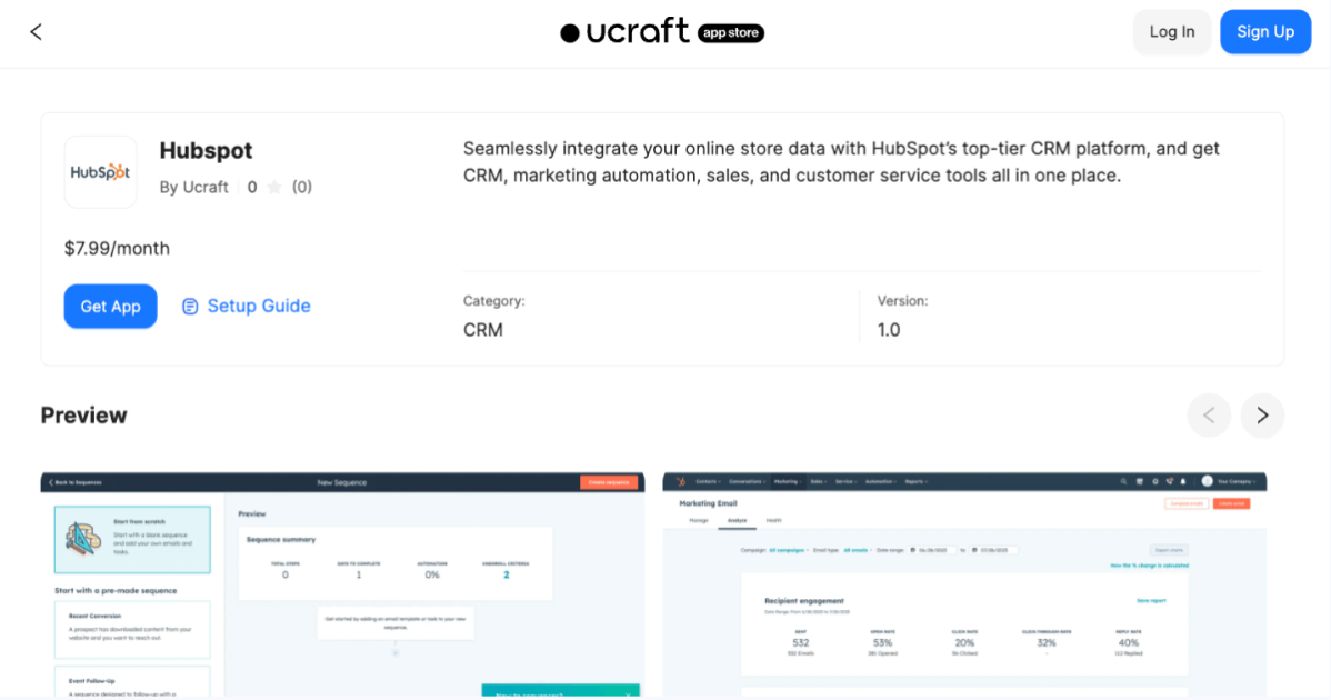 Hubspot Integration | DiyWeb App Store